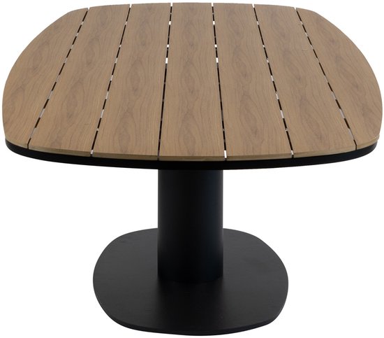 Normin Tuintafel Tower 260cm - Tecon Teak - Black | bol