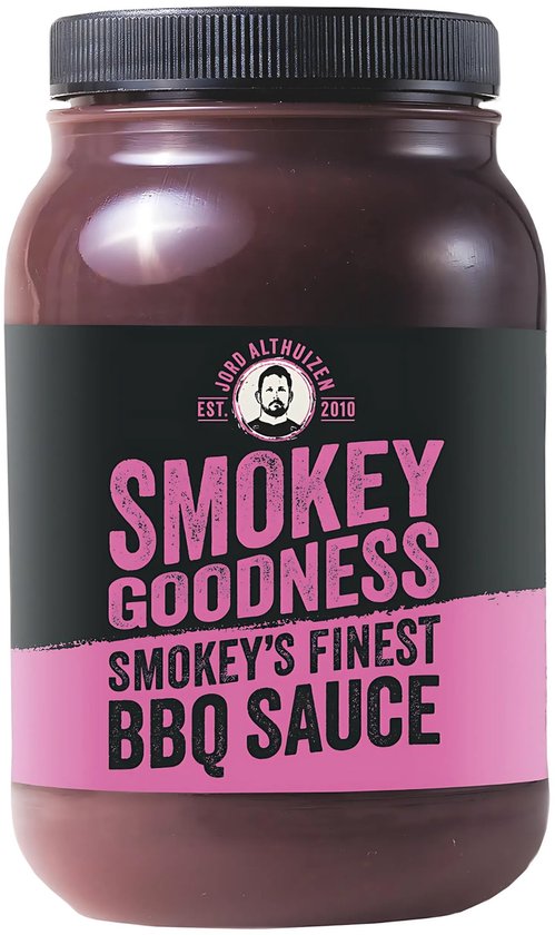 Smokey Goodness BBQ sauce smokey's finest - Pot 500 ml | bol