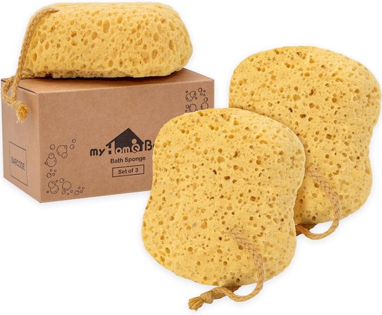Grote Loofah-spons voor Doucheschuim - Set van 3 - Perfect voor een ...