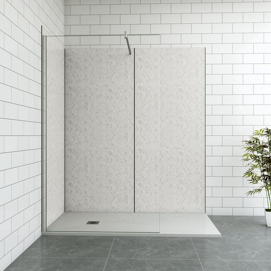 Aica B:80xL:(90+90)xH:210cm aluminium composiet platen met gewassen ...