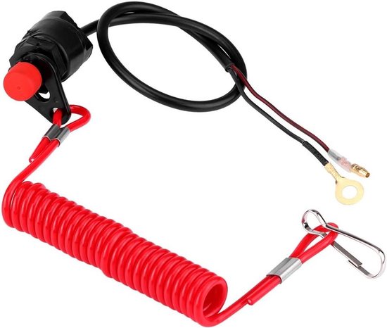 Tether Kill Switch Kit met 12V DC voor buitenboordmotor - motorfiets ...
