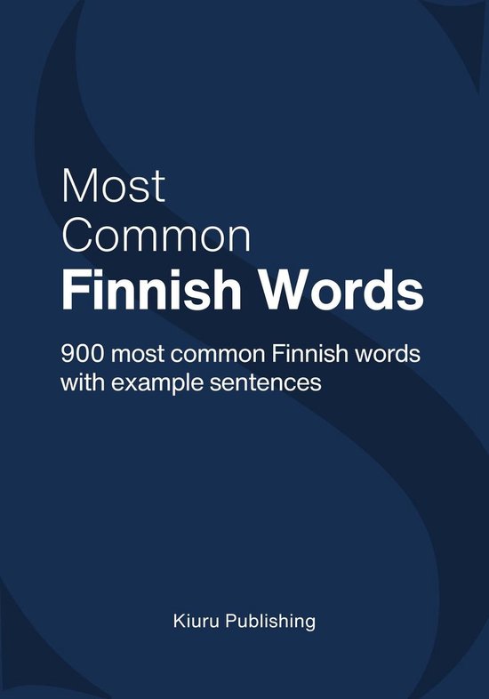 Most Common Finnish Words - 900 Most Common Finnish Words With Example Sentences... | bol