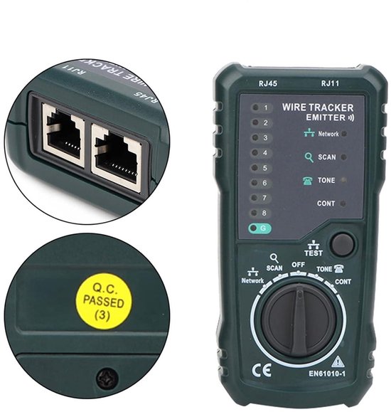 Netwerk Kabel Tester Wire Tracker RJ45 RJ11 LAN Kabel Toner Telefoon ...