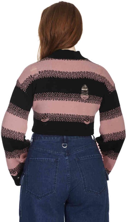 Banned - Candyfloss Gebreide trui - XL - Roze/Zwart | bol