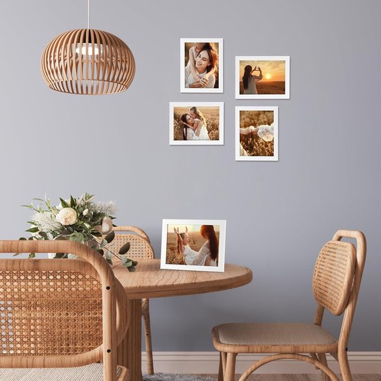 Set van 12 fotolijsten - witte fotolijsten - 15 x 20 cm | bol