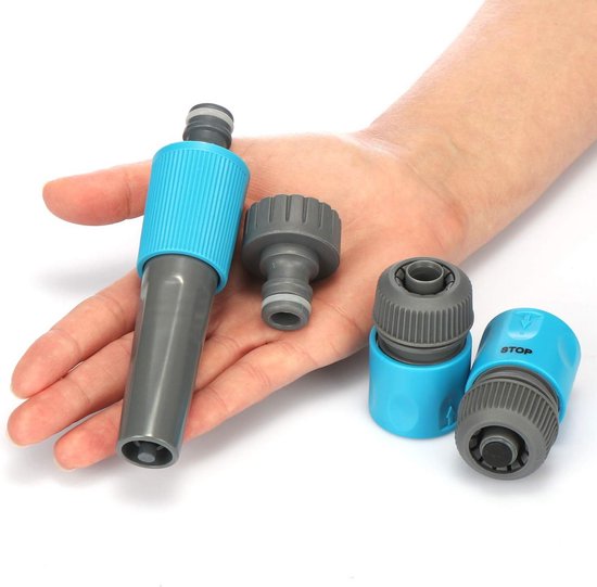 4-delige Tuinslangenset met 20m Waterslang en Accessoires voor ...