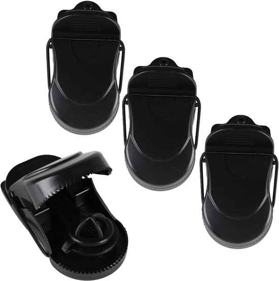 Herbruikbare muizenval - 4x - 10 cm - kunststof - muizenklem ...