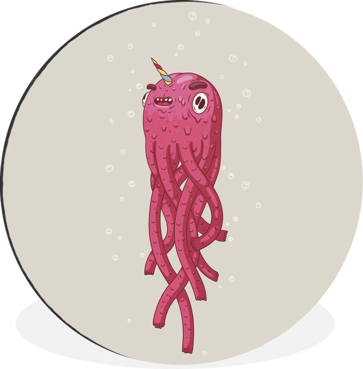 Illustration d'une créature mythique de la mer Cercle mural aluminium ...