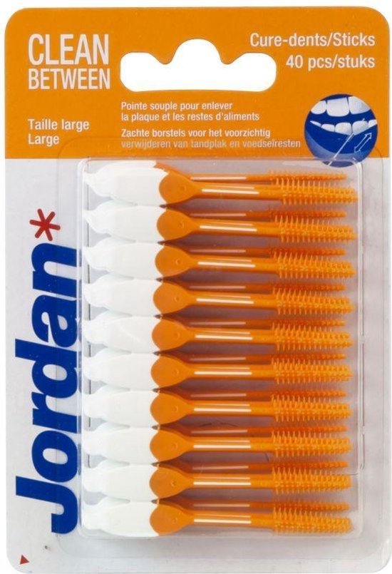 Jordan Clean Between Sticks Large XXL Voordeelverpakking- 4x40 stuks | bol
