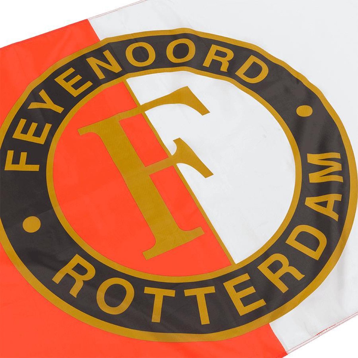 Vlag feyenoord groot 150x220 cm rood/wit logo | bol
