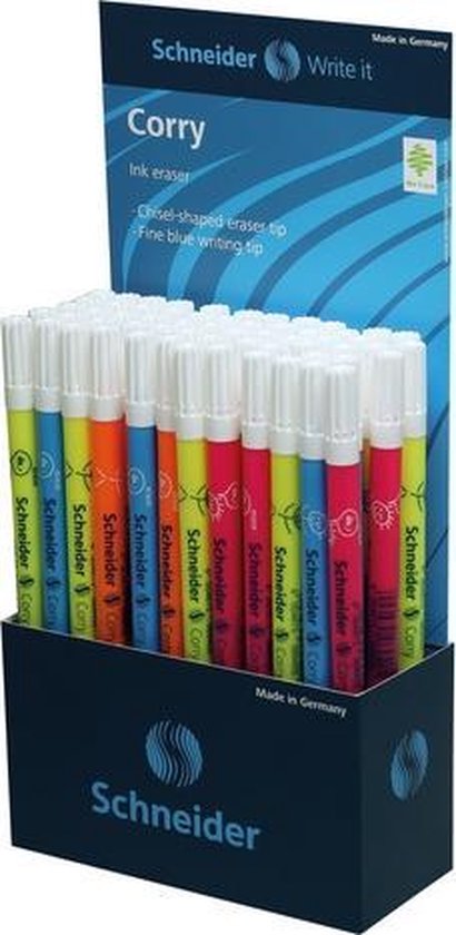 inktverwijderaar Schneider type CORRY display 60stuks S-2805 | bol.com