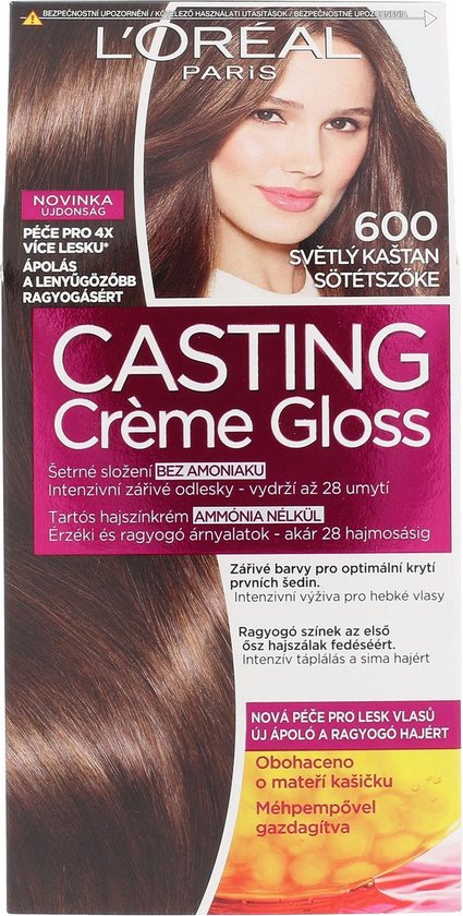 Loreal Paris - Hair color Casting Crème Gloss 600 Light Brown - | bol