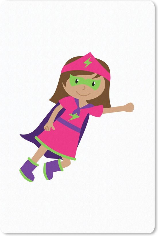 Muismat Kind Superheld - Illustratie van een kind als superheld die in ...