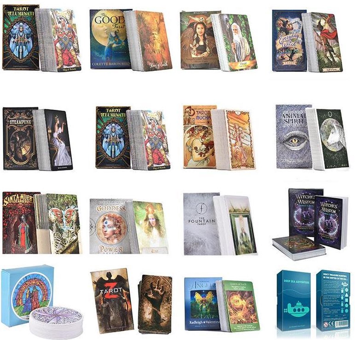 26 stijlen engels tarotkaarten-oracle begeleiding waarzeggerij lot ...