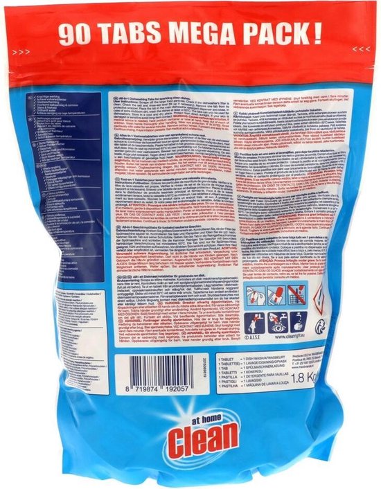 At Home Vaatwastabletten All-in-1 90 stuks | bol.com