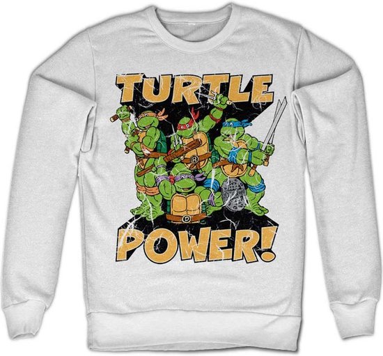 Teenage Mutant Ninja Turtles - Turtle Power! Sweater/trui - M - Wit | bol