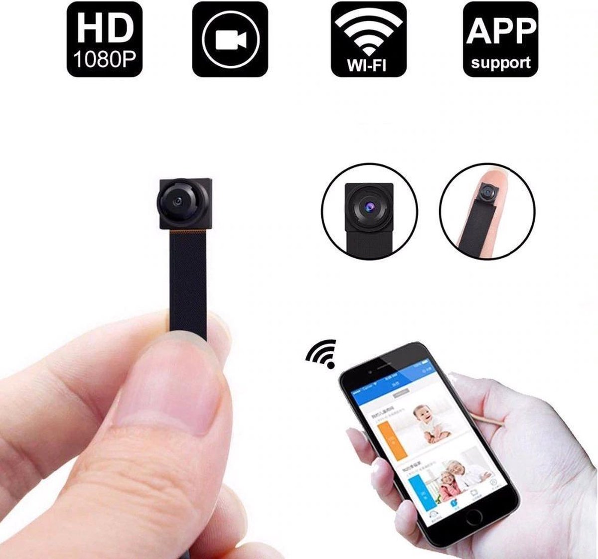 Mini Spy Camera - Spionage Camera - 4.000 mAh Accu - Android Only ...