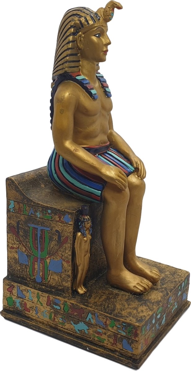Toetanchamon Beeld Decoratie 9,5 Cm Hoog – Egypte Beeldjes Van Farao ...