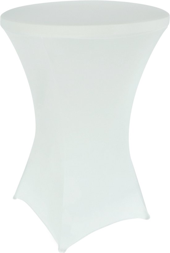 Statafelhoes - statafelrok wit - tafelrok - Mike Wit - 80 cm | bol.com