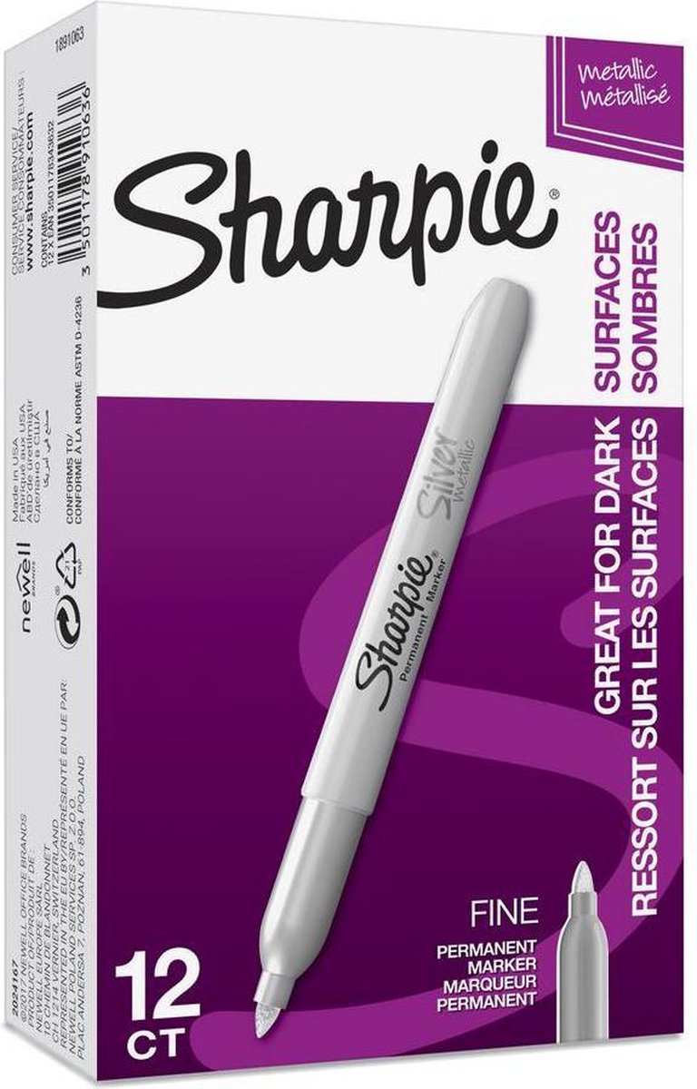 bol.com | Sharpie Silver metallic