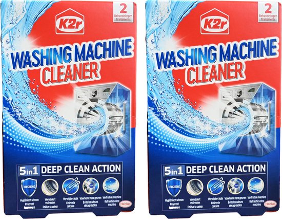k2r Wasmachine reiniger 2x2 behangelingen 5 in1 diepe reiniging actie | bol