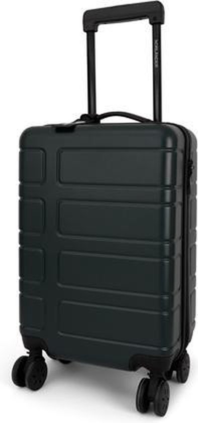 Norlander Trolley Riga - Handbagage reiskoffer - 39 Liter - Zwart | bol.com