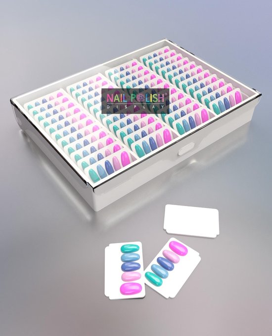 NailPolishDisplay box voor tips (voor nagel tips & nail art, 44 inserts ...