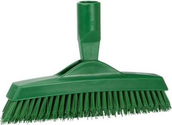 Vikan voegenborstel steelmodel extra hard 225mm - Groen | bol