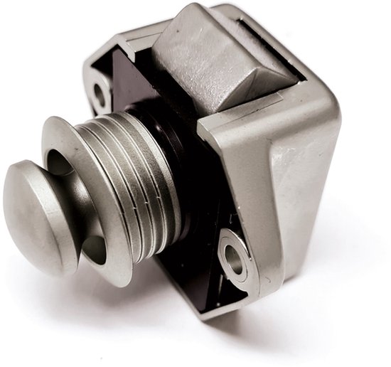 Drukslot (pushlock) klein zilver dubbelwerkend | bol