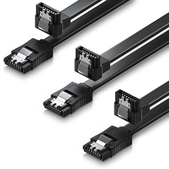 SATA III Kabel 50cm Gegevenskabel 6 GBit/s voor HDD SSD - Metalen Clip ...