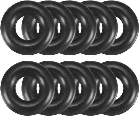 Verpakking van 10 nitrilrubber O-ringen 8 mm OD 3 mm ID 2,5 mm brede ...