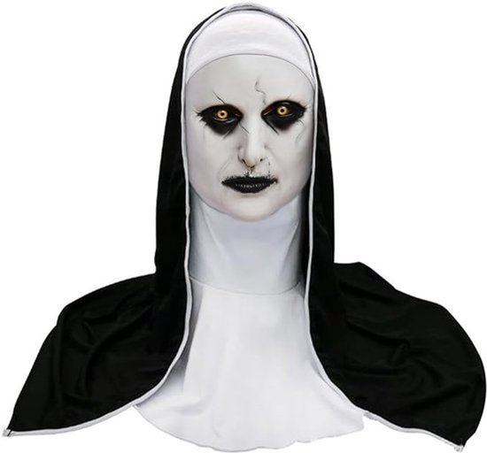 Griezelig halloweenmasker, griezelig nonnenmasker, Halloween, non ...