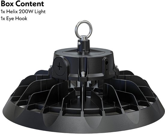 Helix LED High Bay - 200 Watt 30.000 Lumen (150lm/W) - Philips Driver ...