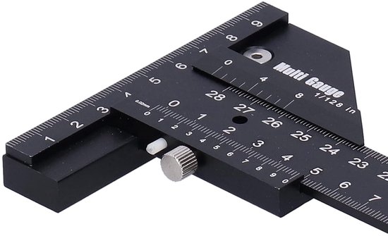 280mm T-vormige Aluminium Markeerliniaal, Multifunctionele Timmer Jauge ...