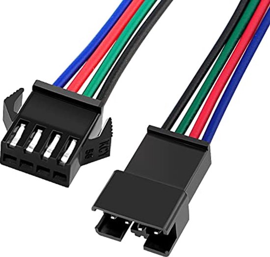 20 Pairs JST SM 4-Pin Connector Adapters with 150mm Electrical Cable ...