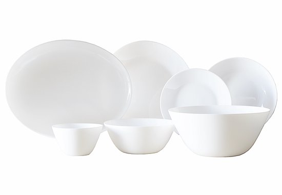 Luminarc Zelie Servies voor 12 Personen - 40 Delig Wit | bol