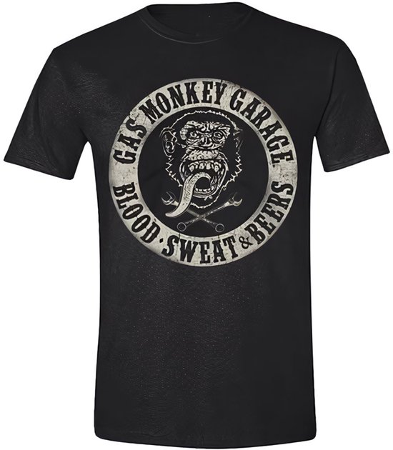 Gas Monkey Garage T-Shirt Blood Sweat and Beers Black-XXXXL | bol