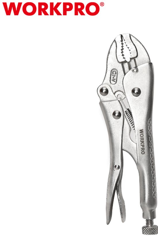 WORKPRO WP231054 – Griptang – 250 mm – CR-V Staal – Rechte Bek ...