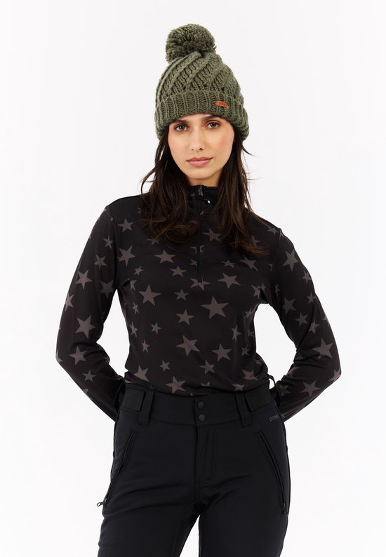 Protest Prtvessy - Skipully Dames - Lange mouwen - 1/4 rits - Gestreept – True Black | bol
