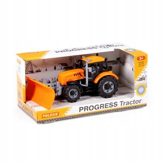 Polesie Progress Tractor met Sneeuwschuiver - Oranje | bol