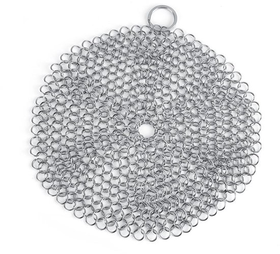 Cast Iron Cleaner Chainmail Scrubber 304 Stainless Stainless Scraper ...
