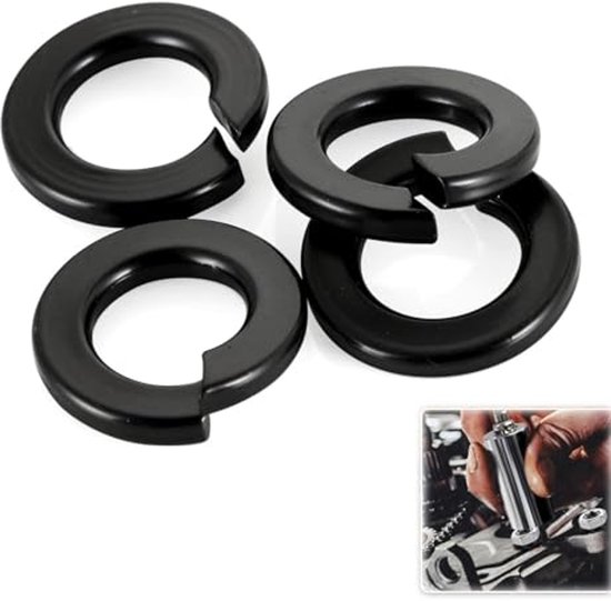 Spring washer M8, 60 pieces black spring washers, washers, washers ...