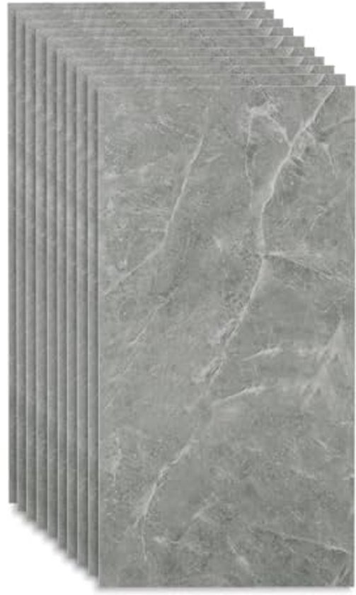 Zelfklevende Wandpanelen met Marmerdesign - 10 Stuks, 60 x 30 cm - PVC ...