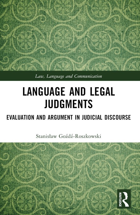 Law, Language and Communication- Language and Legal Judgments ...