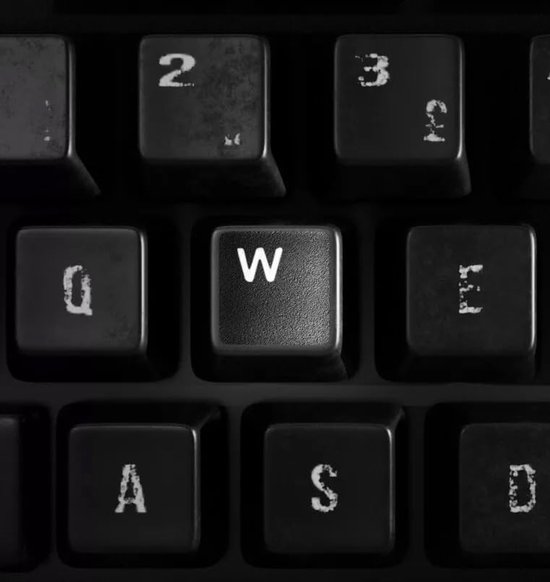 Engelse Toetsenbord Stickers voor QWERTY Toetsenborden - Zwart | bol