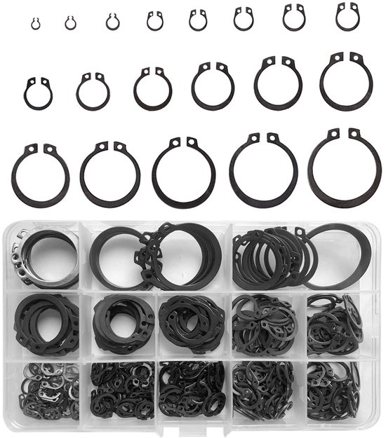 C-klem asborgring - hoogwaardig mangaanstaal - set van 510 stuks | bol