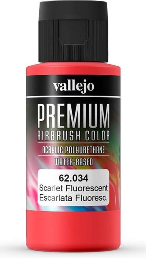 Premium Color Scarlet Fluorescent - 60ml - Vallejo - VAL-62034 | bol.com