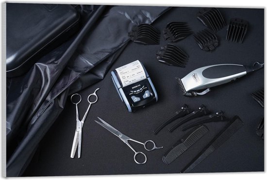 Acrylglas –Kappers Spullen– 40x30 (Wanddecoratie op Acrylglas) | bol.com