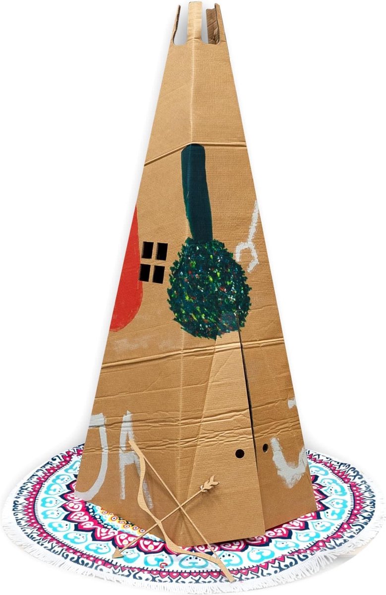 Kartonnen Kinder Tipi - Speelhuisje - Cadeau van Duurzaam Karton ...