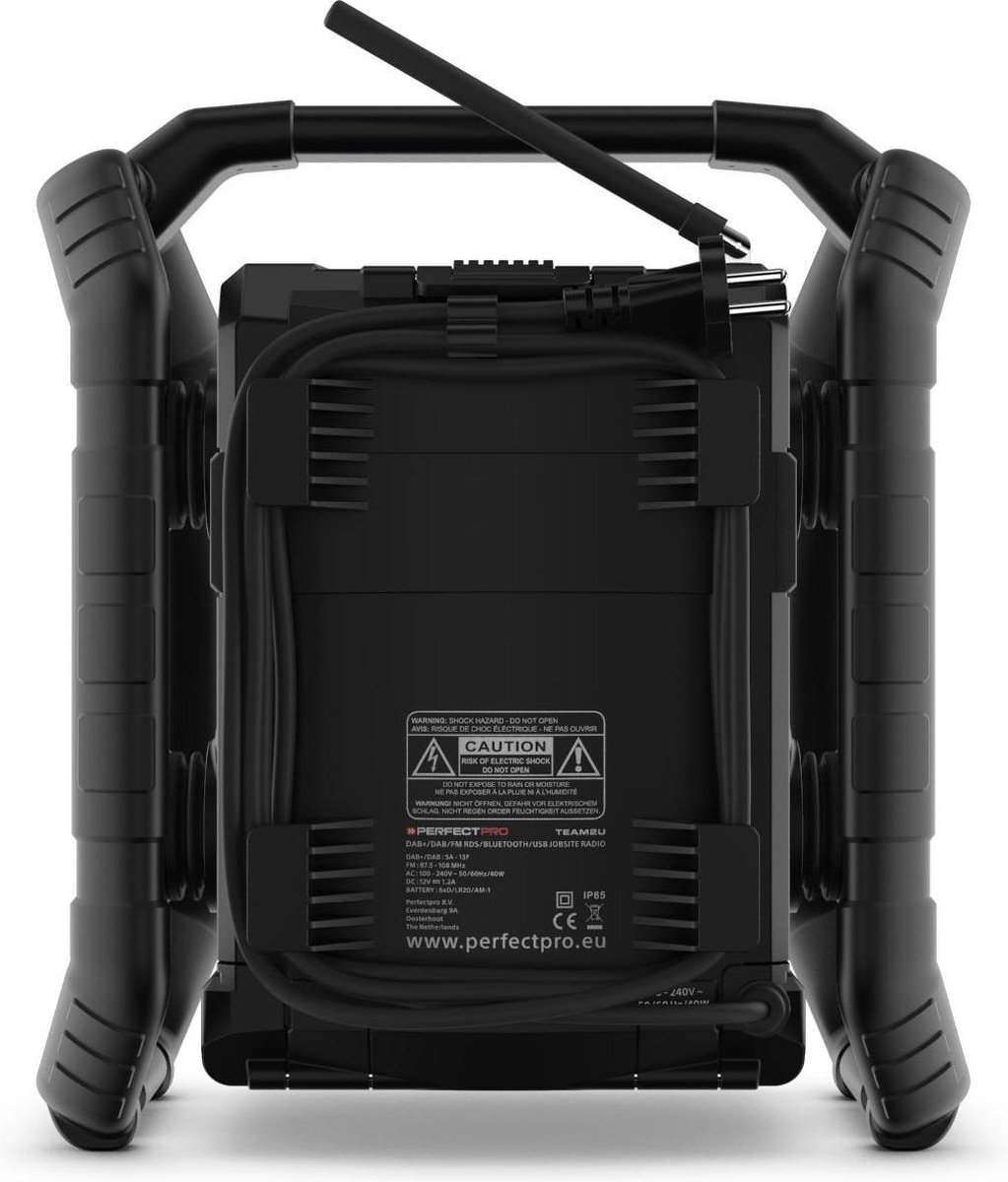 PerfectPro Teamplayer 2 Bouwplaats Radio - FM - DAB+ - Bluetooth - AUX ...